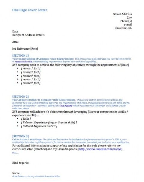 Linkedin Cover Letter Template ~ Resume Letter