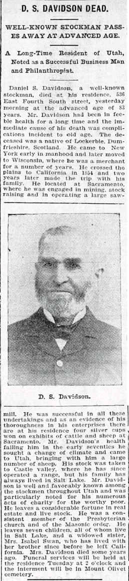 Where We Came From: Daniel S. Davidson, 1818-1901