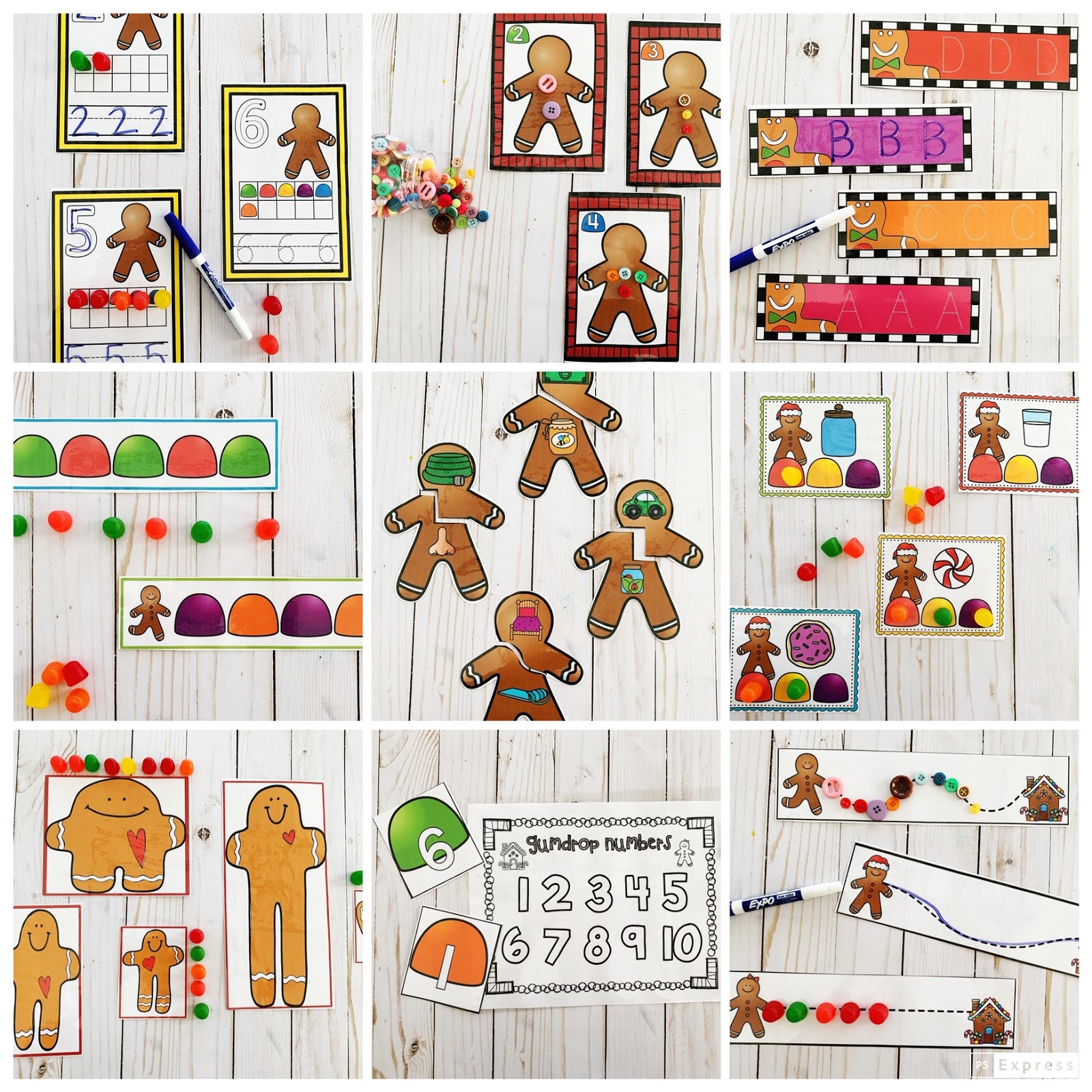 Gingerbread Preschool Pack