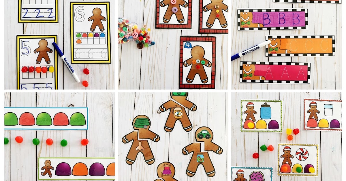 Gingerbread Preschool Pack