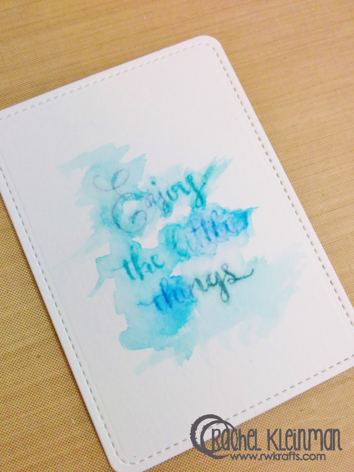 RWKrafts: Watercolor Calligraphy