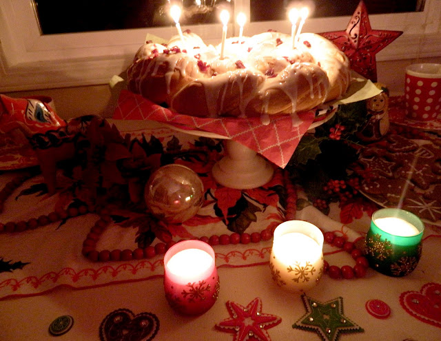 Frolicking Freckles: Happy St. Lucia's Day & A St. Lucy Ornament Tutorial