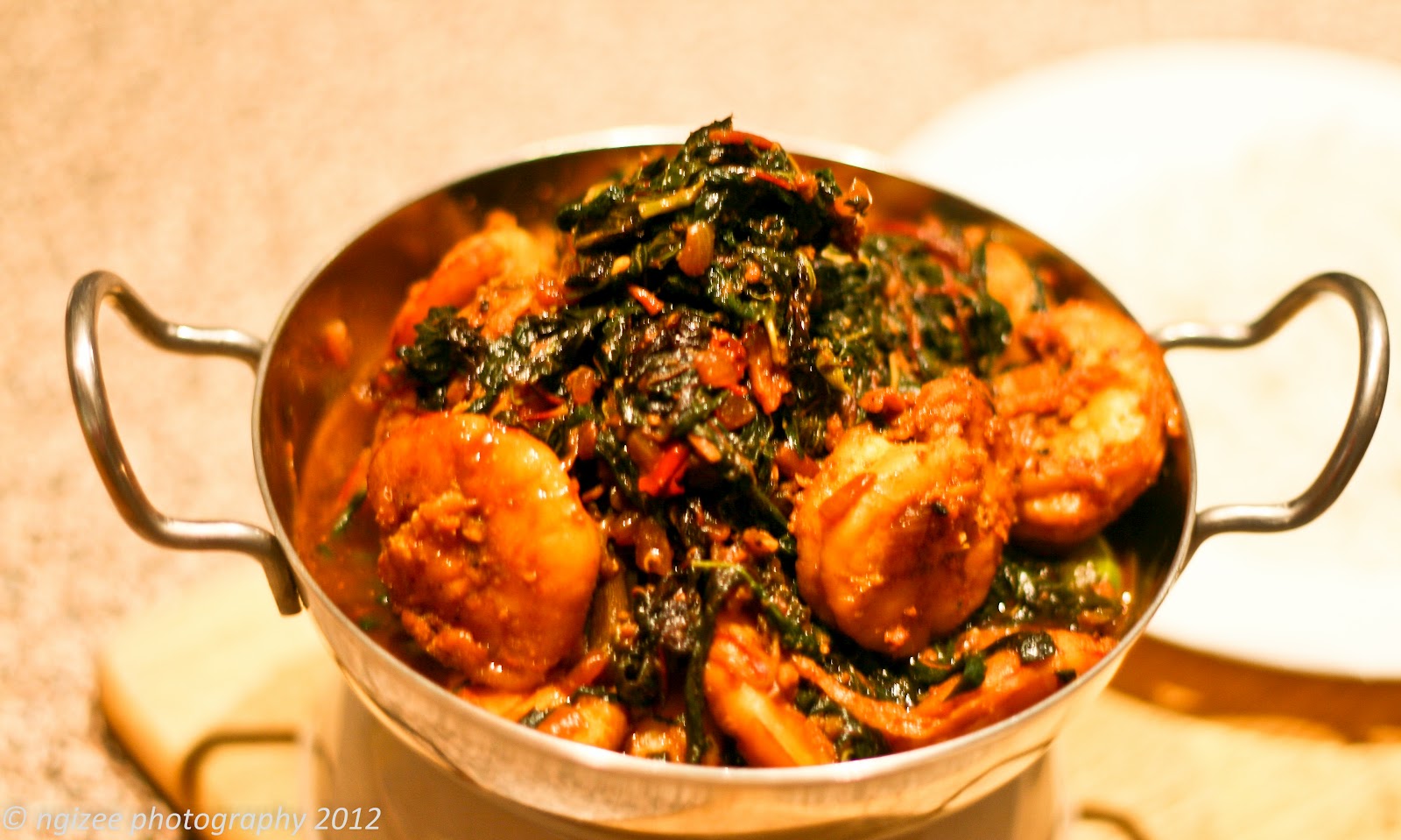 I Am No Food Critic...but: Prawn & Saag - an old favourite