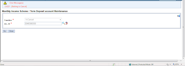 Error in TD Account Closure - Pending Authorization exists for the ...