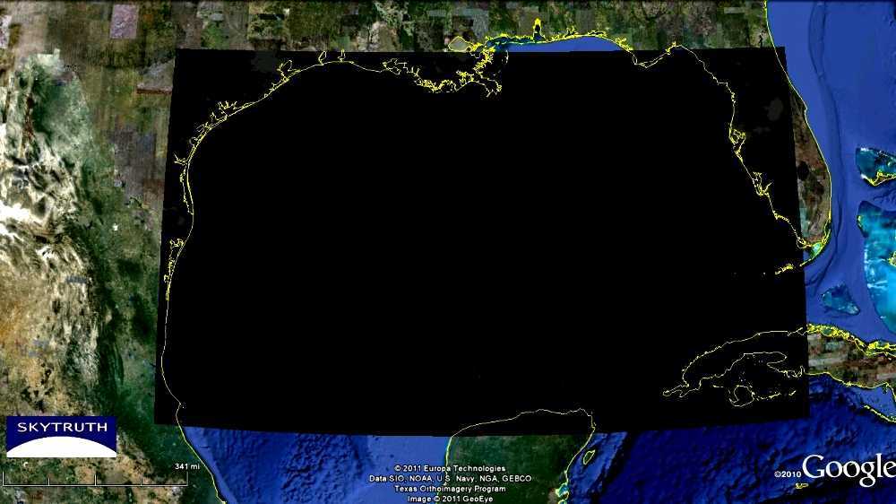 Satellite map images with missing or unclear data