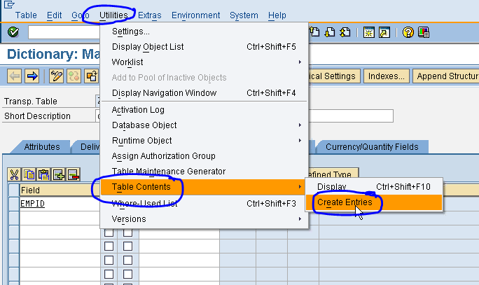 SAP ABAP Study Materials: Step by Step Procedure to Create DDIC Tables