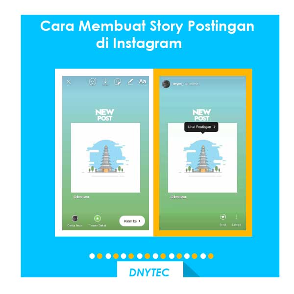 Cara Membuat Story Postingan di Instagram - DNYTEC