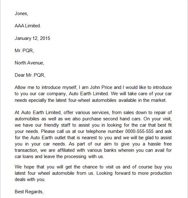 Business Presentation Letter Template ~ Resume Letter