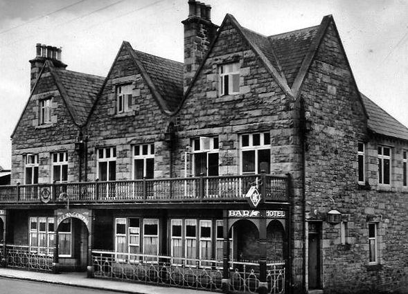 Tour Scotland: Old Photograph Ellangowan Bar And Hotel Creetown Scotland