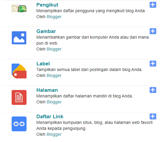 Cara membuat widget di Blogger untuk pemula