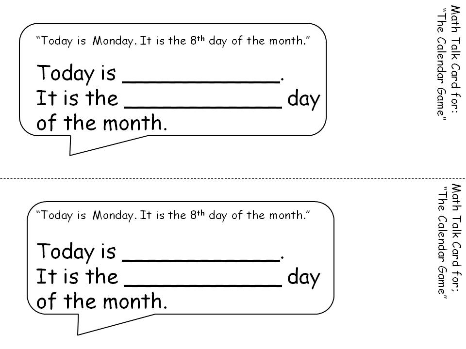 Multi-Grade Matters: Ideas for a Split Class: The Calendar Game