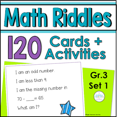 Primary Inspiration: 120 Third Grade Math Riddles - Free Sample!