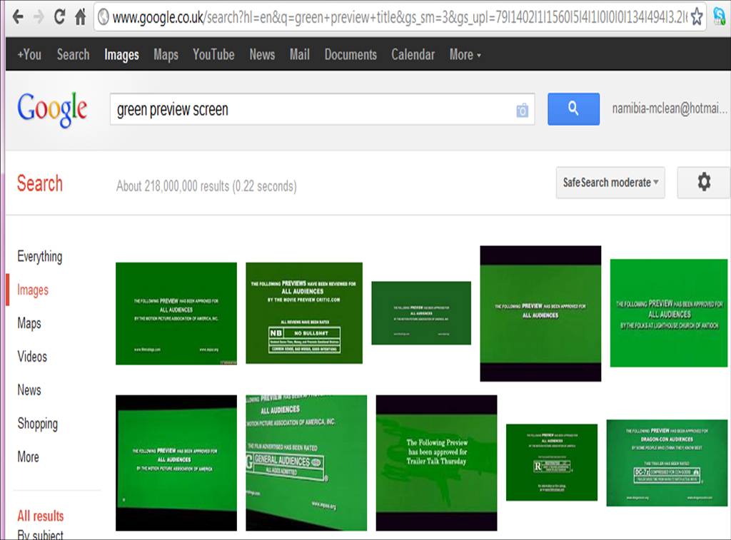 HorrorTime!: Green Preview Screen
