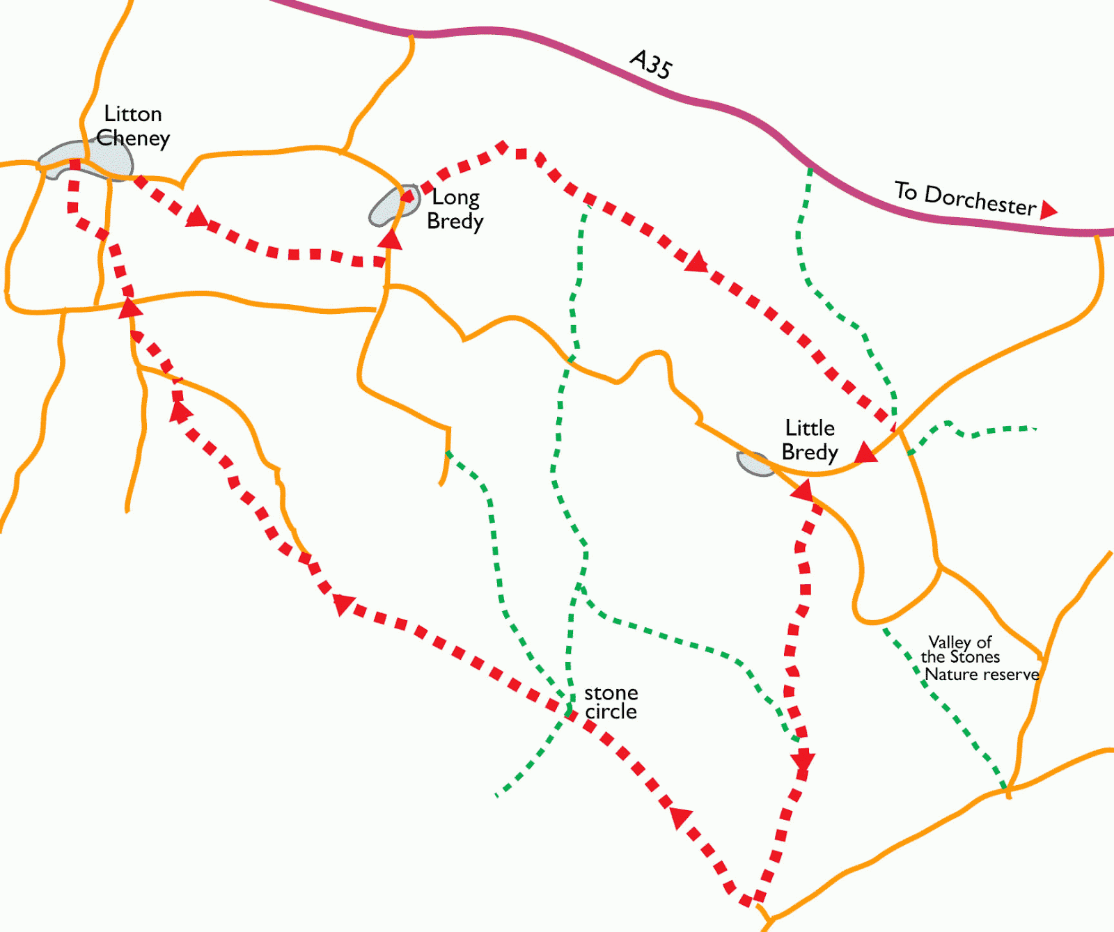 DORSET DORSET: Dorset walks 4- Litton Cheney, Little Bredy and the ...