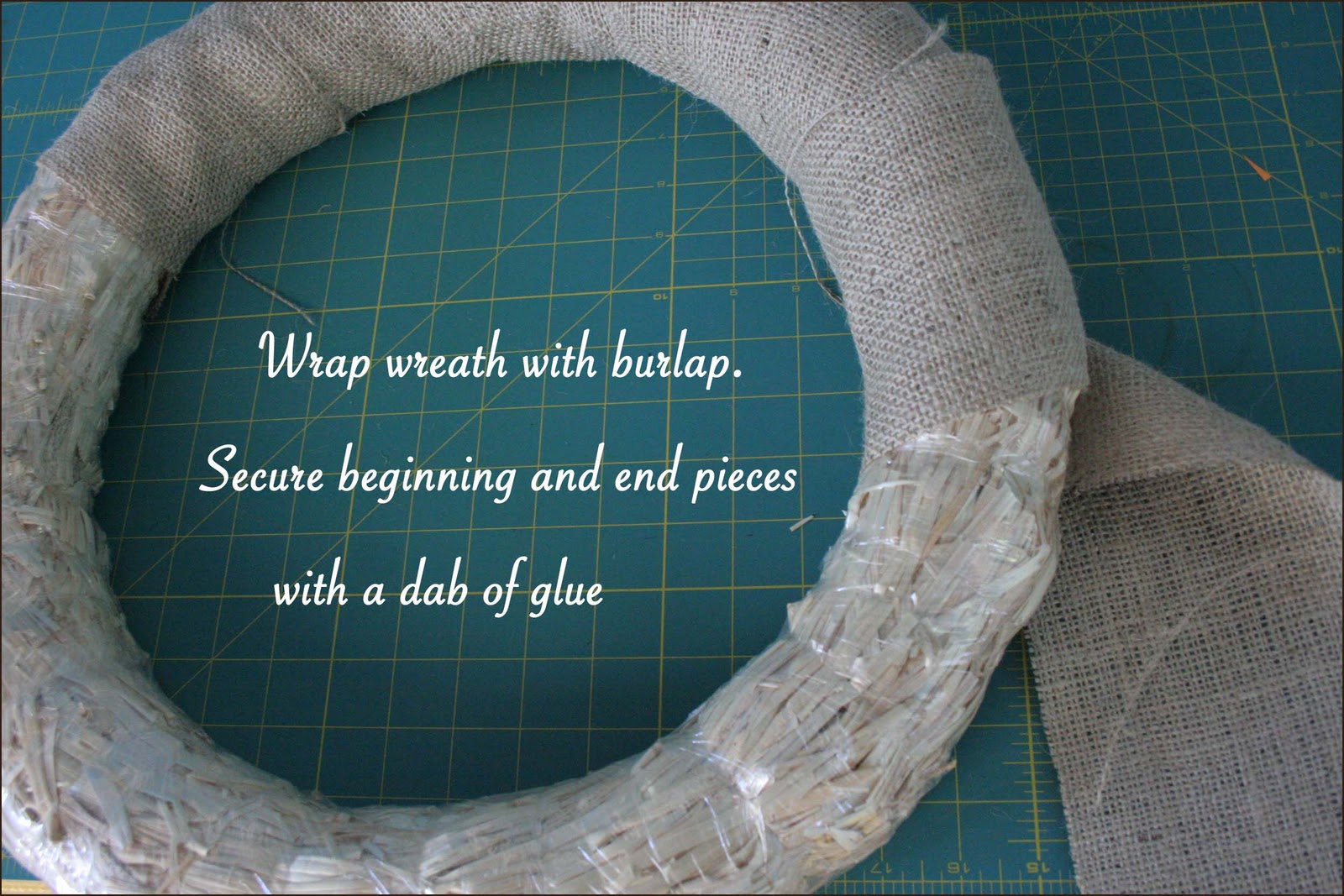 Take the Cannoli: DIY Burlap Wreath Tutorial