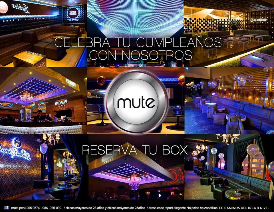 DISCOTECAS Y BARES EN PERÚ: MUTE