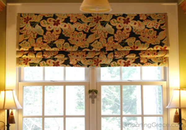 Imparting Grace: Faux Roman shade tutorial