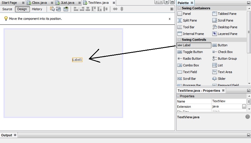 Netbeans Penggunaan JLabel,JTextField,JButton