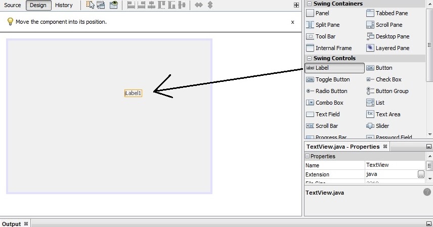 Netbeans Penggunaan JLabel,JTextField,JButton