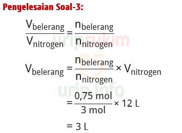 Soal Konsep Mol (Volume Molar gas) - Urip dot Info