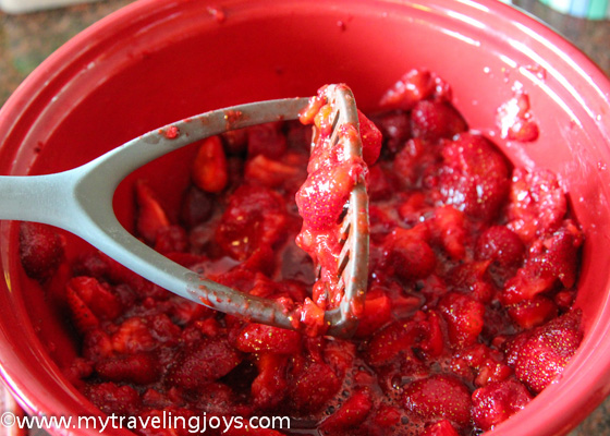 Polish Rhubarb & Strawberry Jam ~ My Traveling Joys