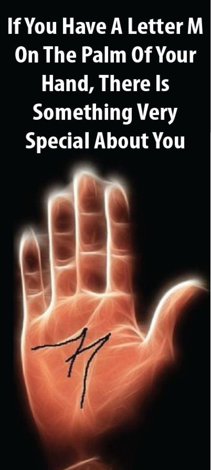 Do You Have The Letter M On The Palm: Here Is What It Means | Wellness ...