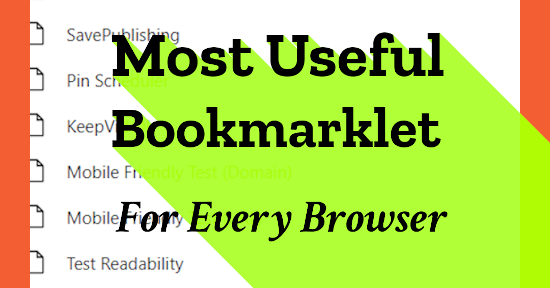 Most Useful Bookmarklets | TopTrix