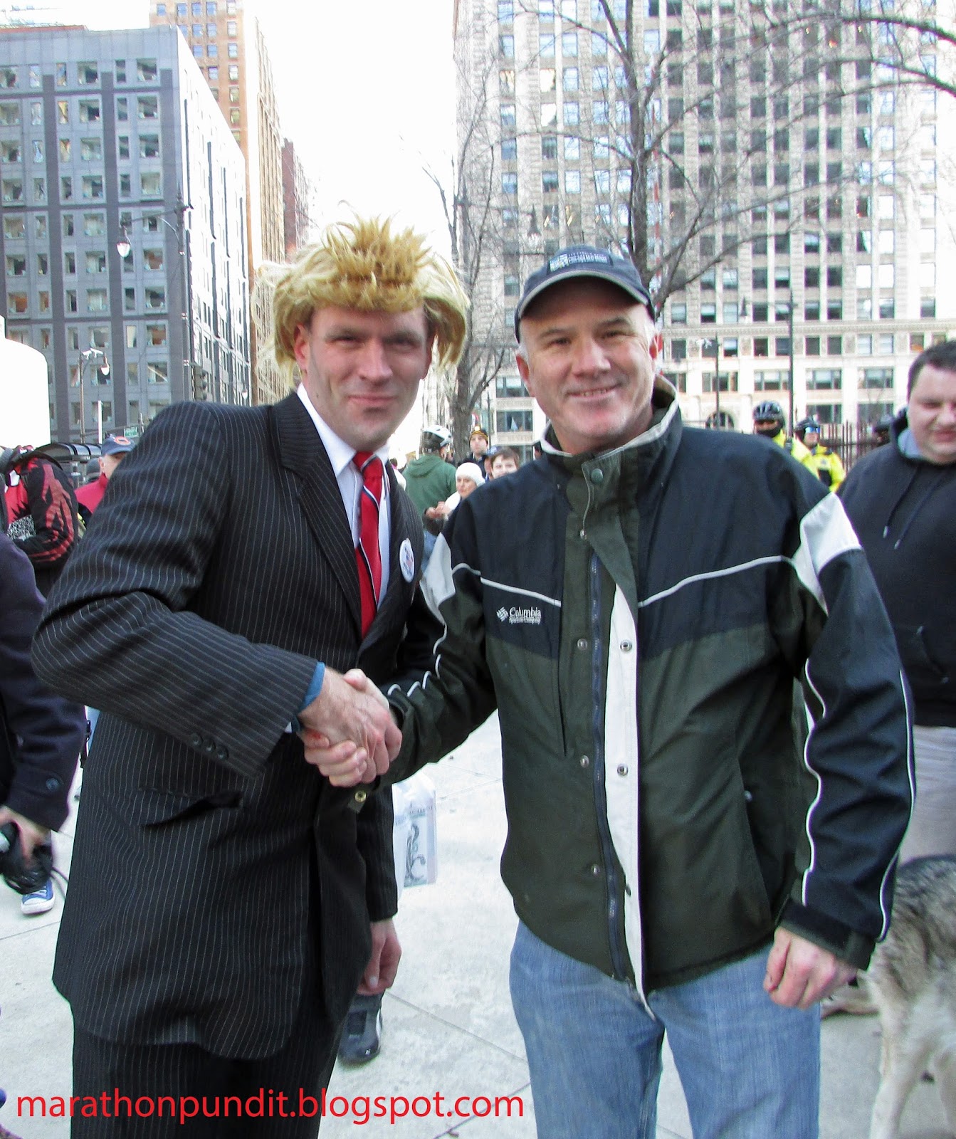 Marathon Pundit: (Photos) Buttheads against Trump mooning protest