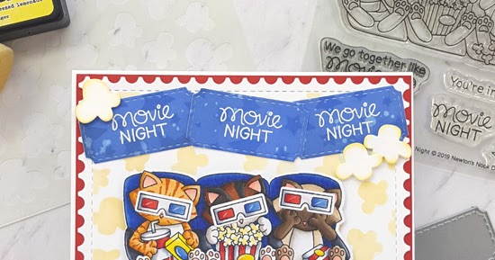 Newton's Nook Designs: Movie Night Card by Andrea Shell