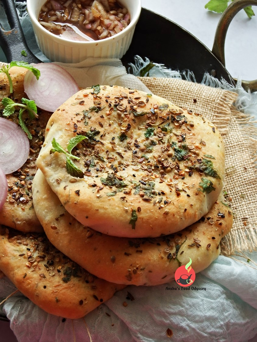 Amritsari Aloo Kulcha Inspired Baked Bread Aloo Kulcha