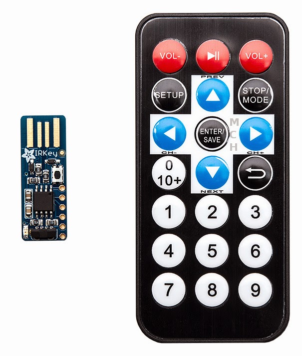 Irkey Une Télécommande Infrarouge Récepteur Usb Type Clavier