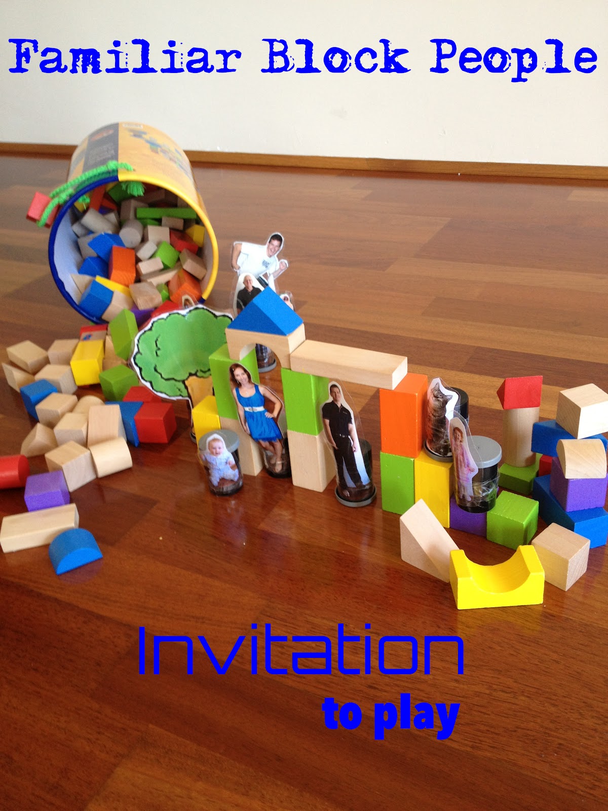 Playing and Learning Begins at Home: Home made Familiar Block People
