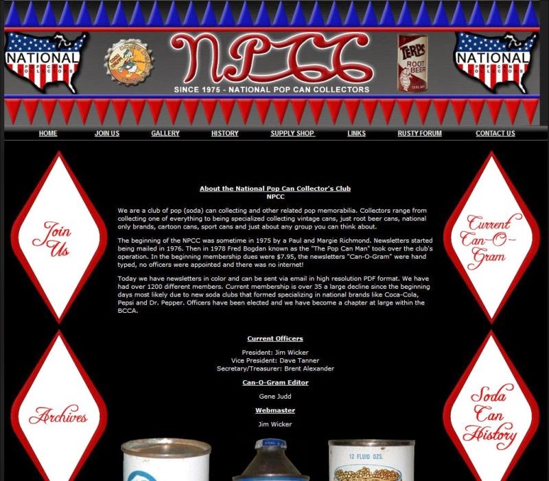 Soda Can Collection: Website Pick #6: Canogram (NPCC)
