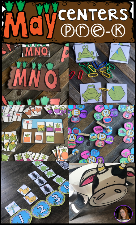 May and Spring Hands on Centers for Preschool {Pond, Farm, Garden ...