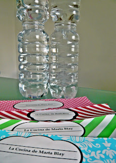 ETIQUETAS PARA BOTELLAS DE AGUA