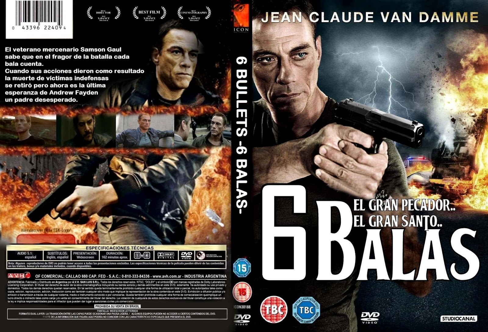 Cover: 6 bullets dvd