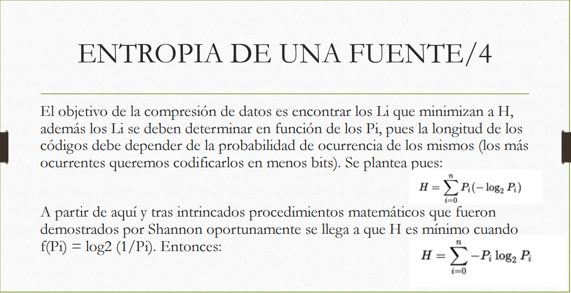 Portafolio Virtual: Formulas de la Entropía