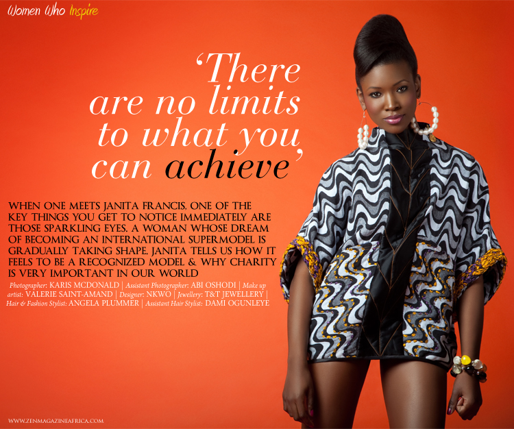 From Zen Magazine: Interview spread with Ms Janita Francis - OloriSuperGal