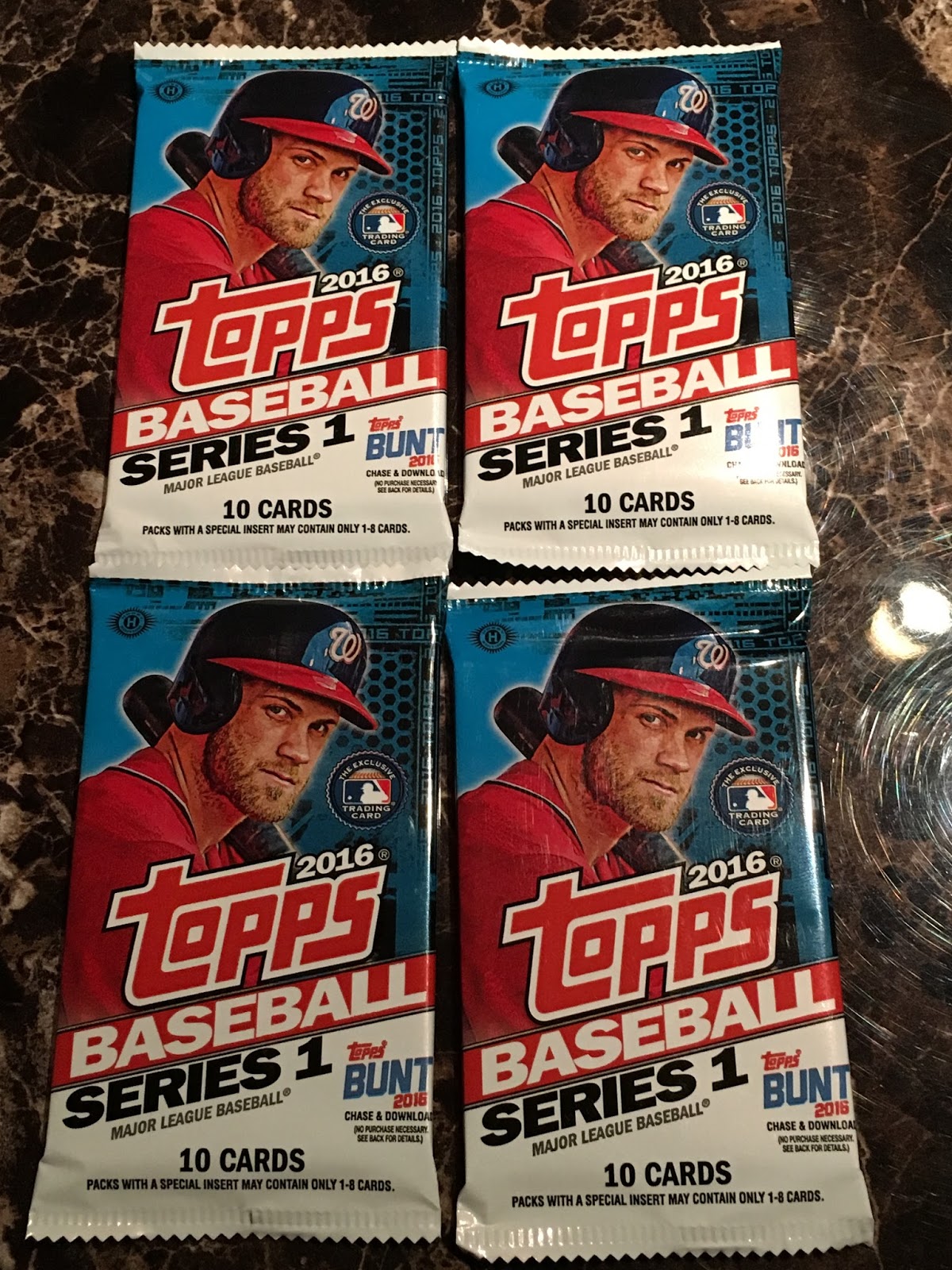 Cardboard Clubhouse: Four Packs of 2016 Topps Series 1
