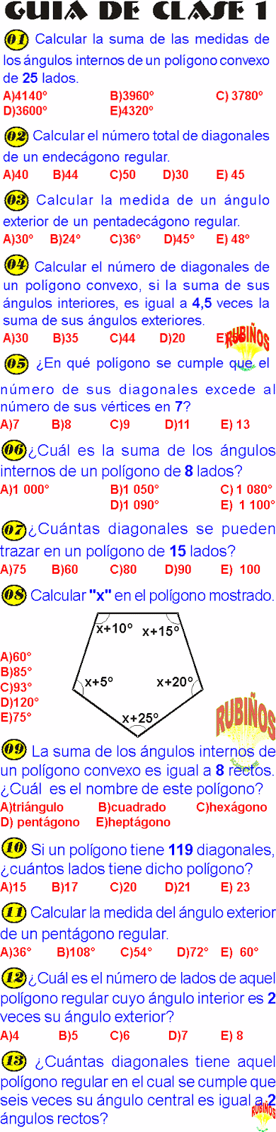 POLÍGONOS EJEMPLOS Y EJERCICIOS RESUELTOS EN PDF