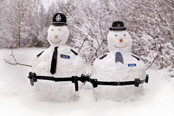 snow police Snow sculptures, snowmen, snowman ideas, snow fun, snowy ...