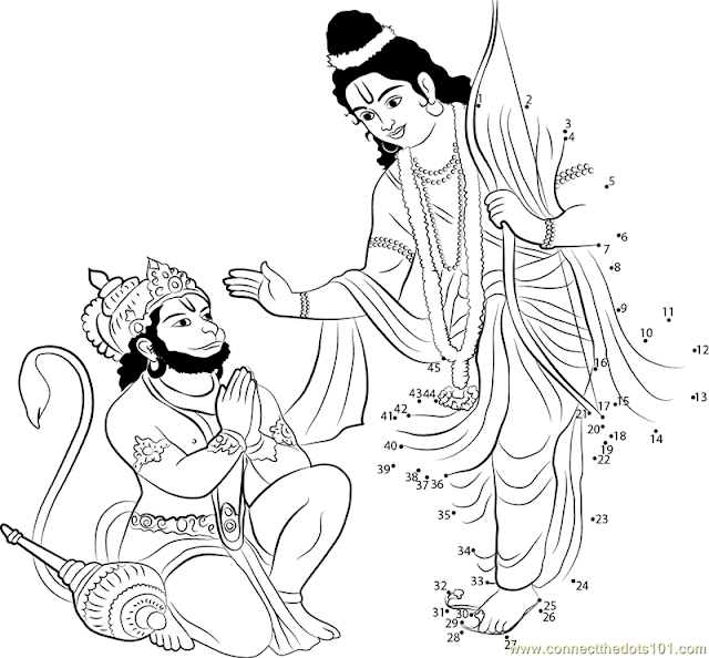 Lord Hanuman coloring pages