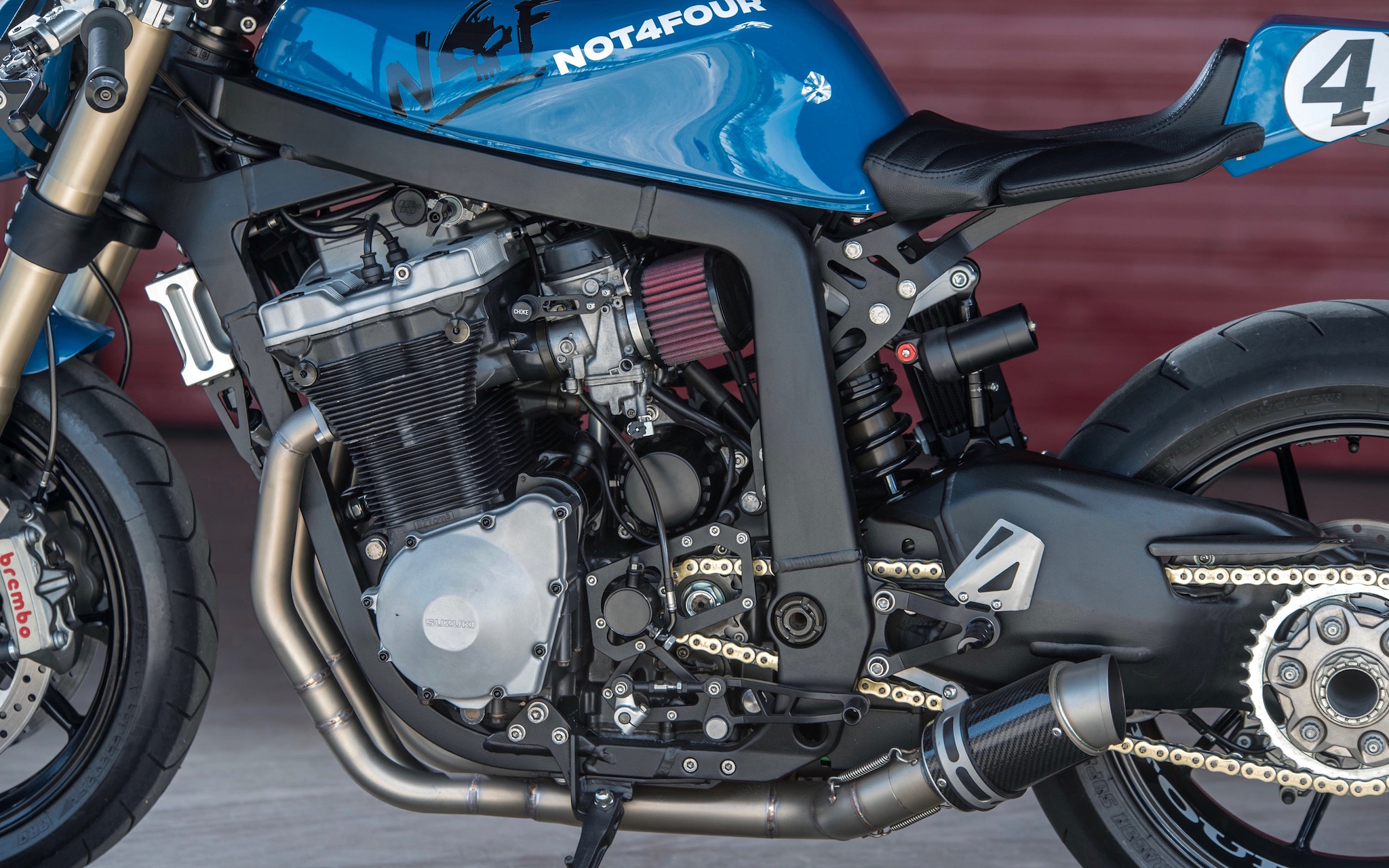 Italian flavour Gixxer - Inazuma café racer