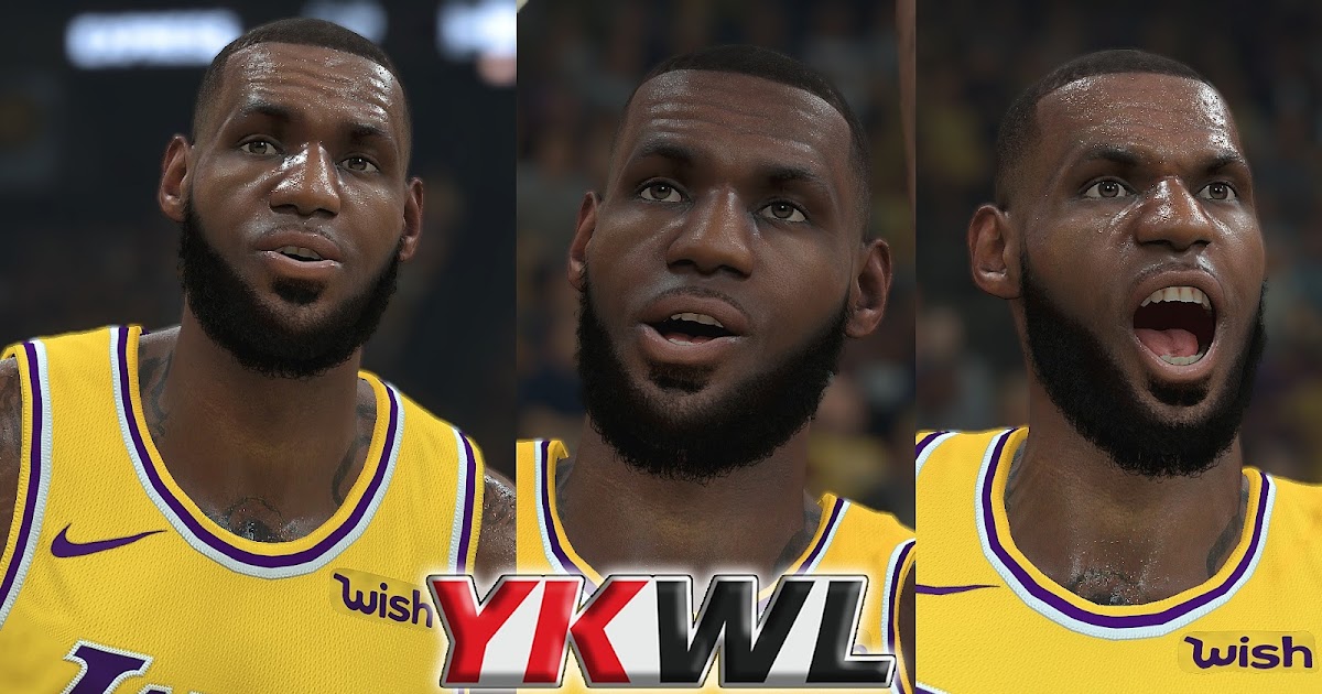 NBA 2K20 Lebron James Cyberface by YKWL - Shuajota: NBA 2K24 Mods ...