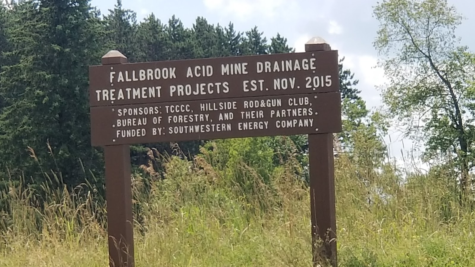 Valley Girl Views: Fall Brook Acid Mine Treatment Ponds