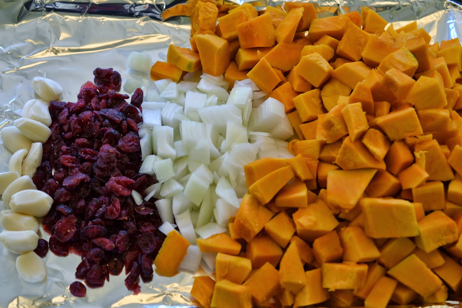Greedy Girl : Roasted Pumpkin cranberry hash