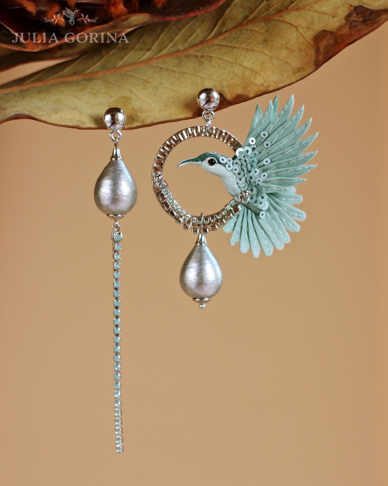 Amazing Bead Embroidered and Textile Bird Jewelry by JuliaGorinaBirds ...