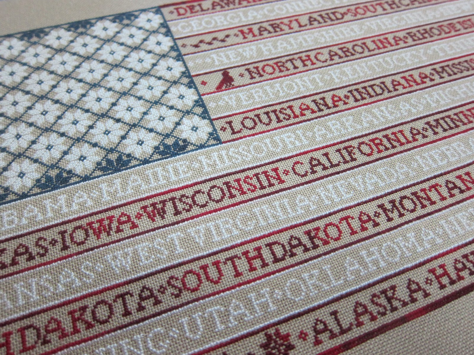 Craft Center of Fine Stitchery: Patriotic over one...