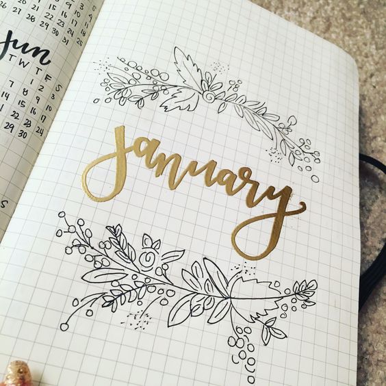Bullet Journal: 10 ideias de Capas para Janeiro - BLOG ALINE RIBEIRO