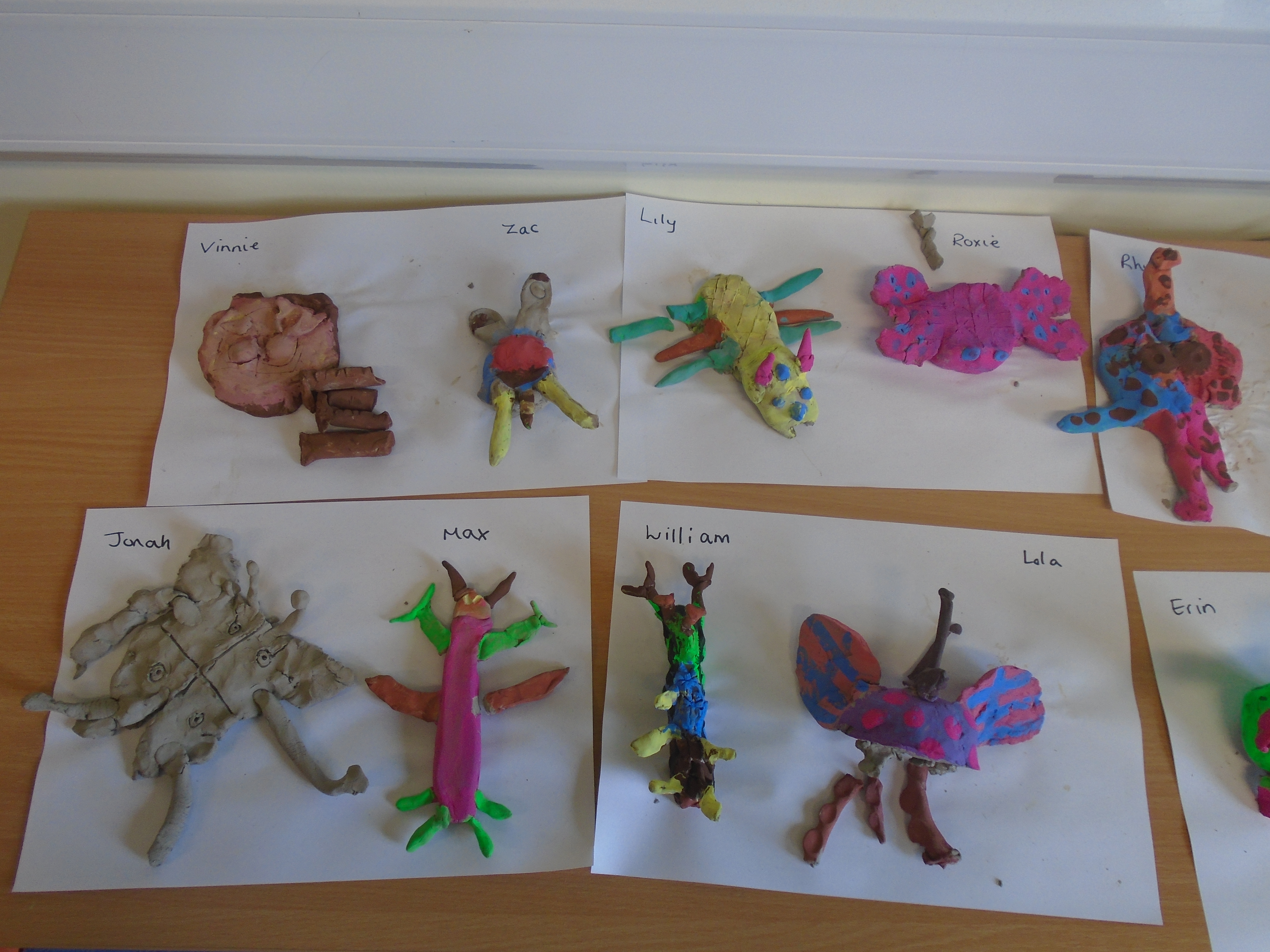 Hitcham's Blog: Class MV’s hybrid invertebrate clay models!